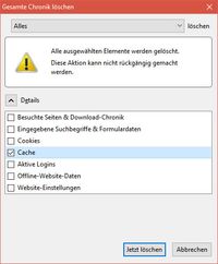 Browser-Cache leeren | Delta Media
